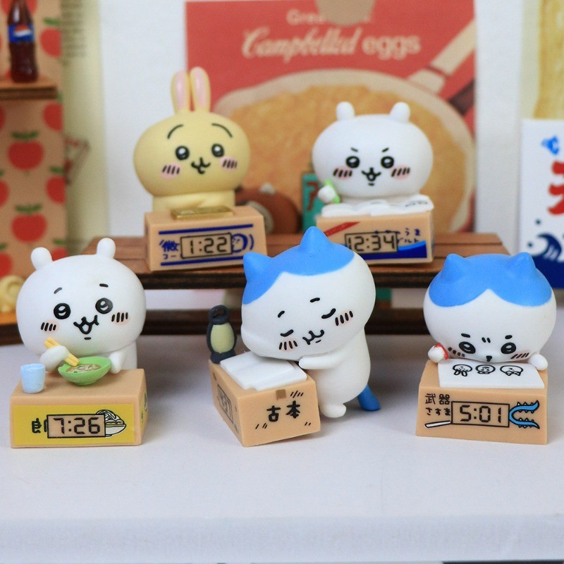 Japan Chiikawa Clock Twister Kawaii Usagi Hachiware Blind Box Figure ...