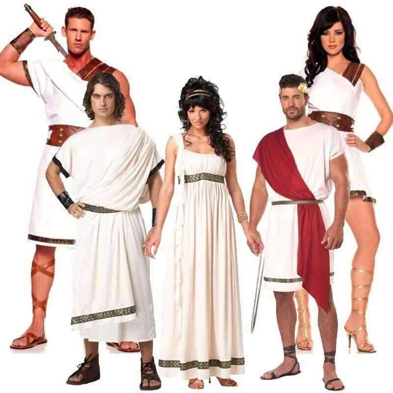 Yy Ancient Greek Mythology Olympus Zeus Hera Cosplay Costume Toga God ...