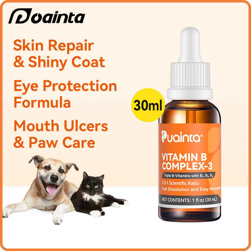 PUAINTA Supplement For Dog And Cat Liquid Vitamin B Complex Promote Fur ...