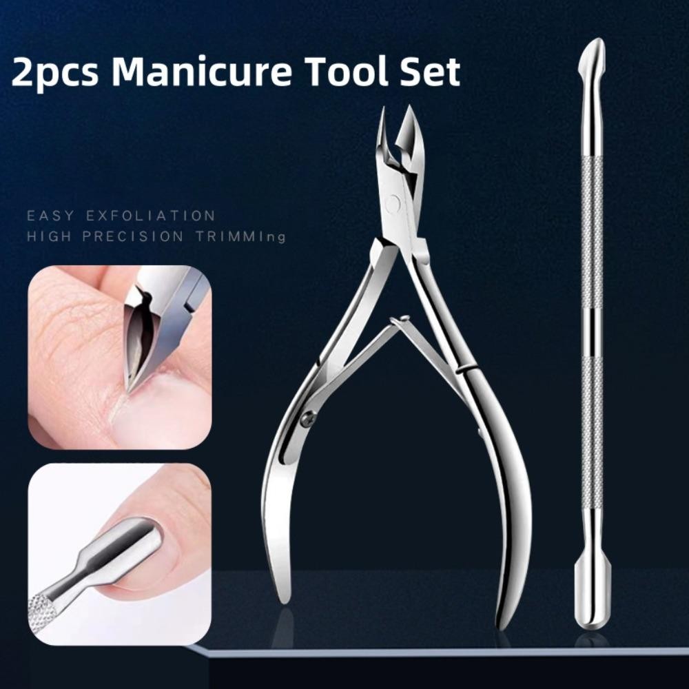 2pcs Manicure Tool Set Professional Dead Skin Cutters Manicure Dead ...
