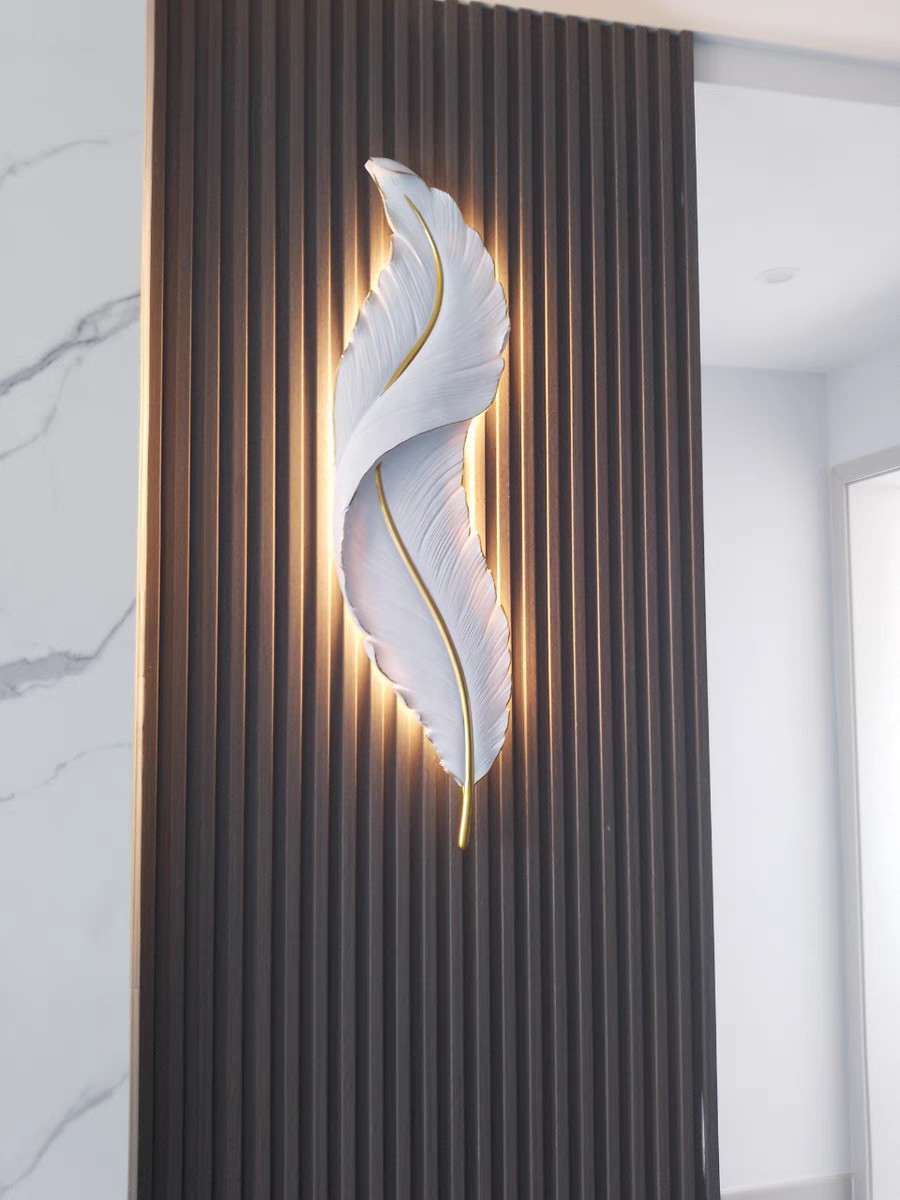 Indoor wall mounted light, living room background light, tri color ...