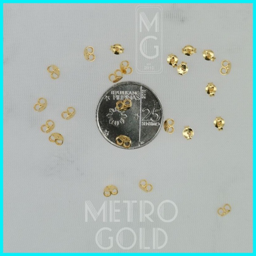 Saudi 18K Gold Stud Earrings "Pakaw" Small | Shopee Philippines