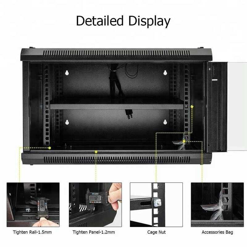 9U Data Rack With Power Distribution Unit And 1 Shelf/Tray, Router ...