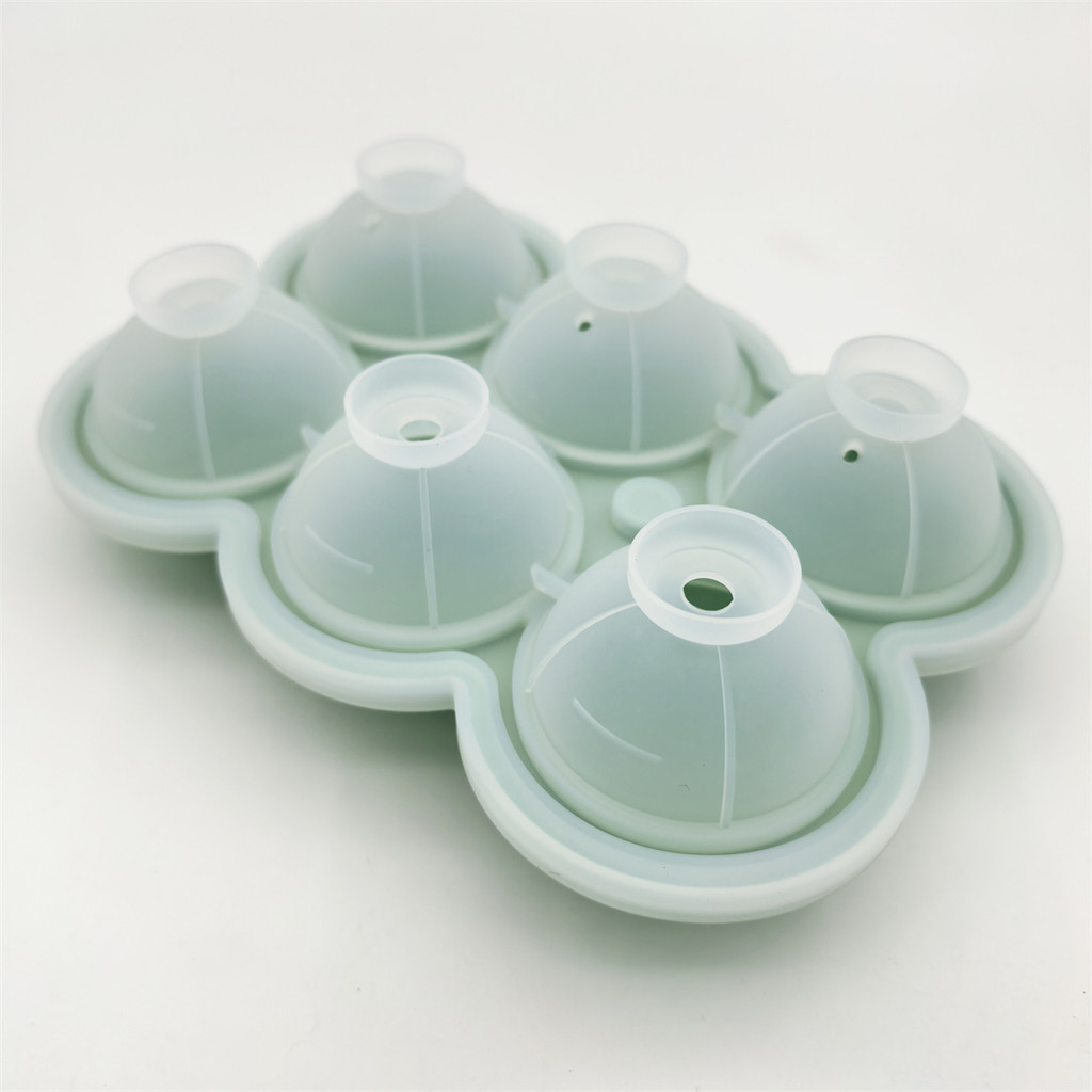 47mm Ice Ball Molder 6 Balls Big Ice Cube Molder Food Grade Silicone ...