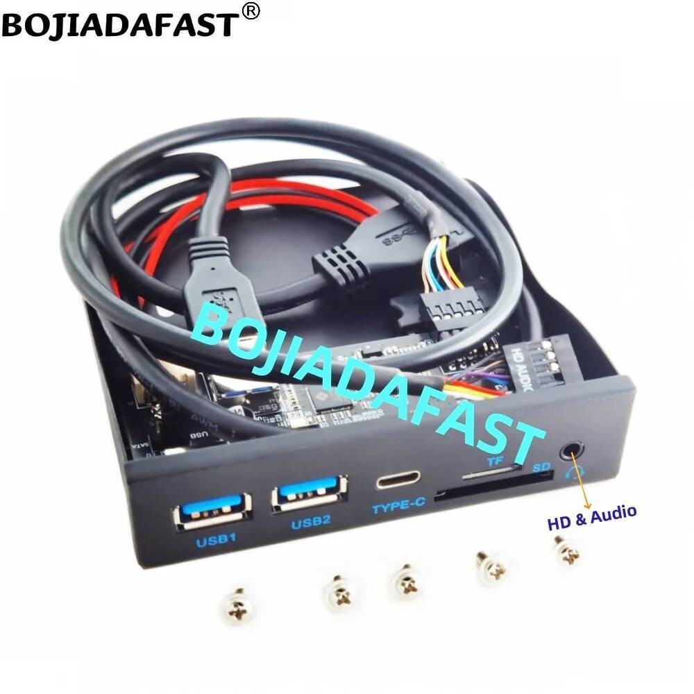 Desop 3.5" Floppy Bay Front Panel With 2 * USB 3.0 1 Type-C Connector ...