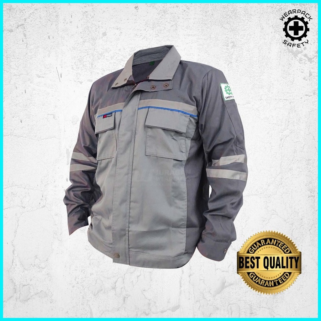 Semi Jacket Safety Wearpack / Work Wearpack Top, Light Gray Combination ...