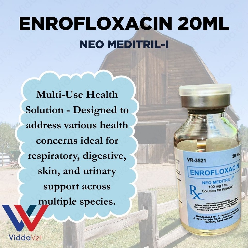 20mL Enrofloxacin Liquid Formula for Supporting Animal Wellness in All ...