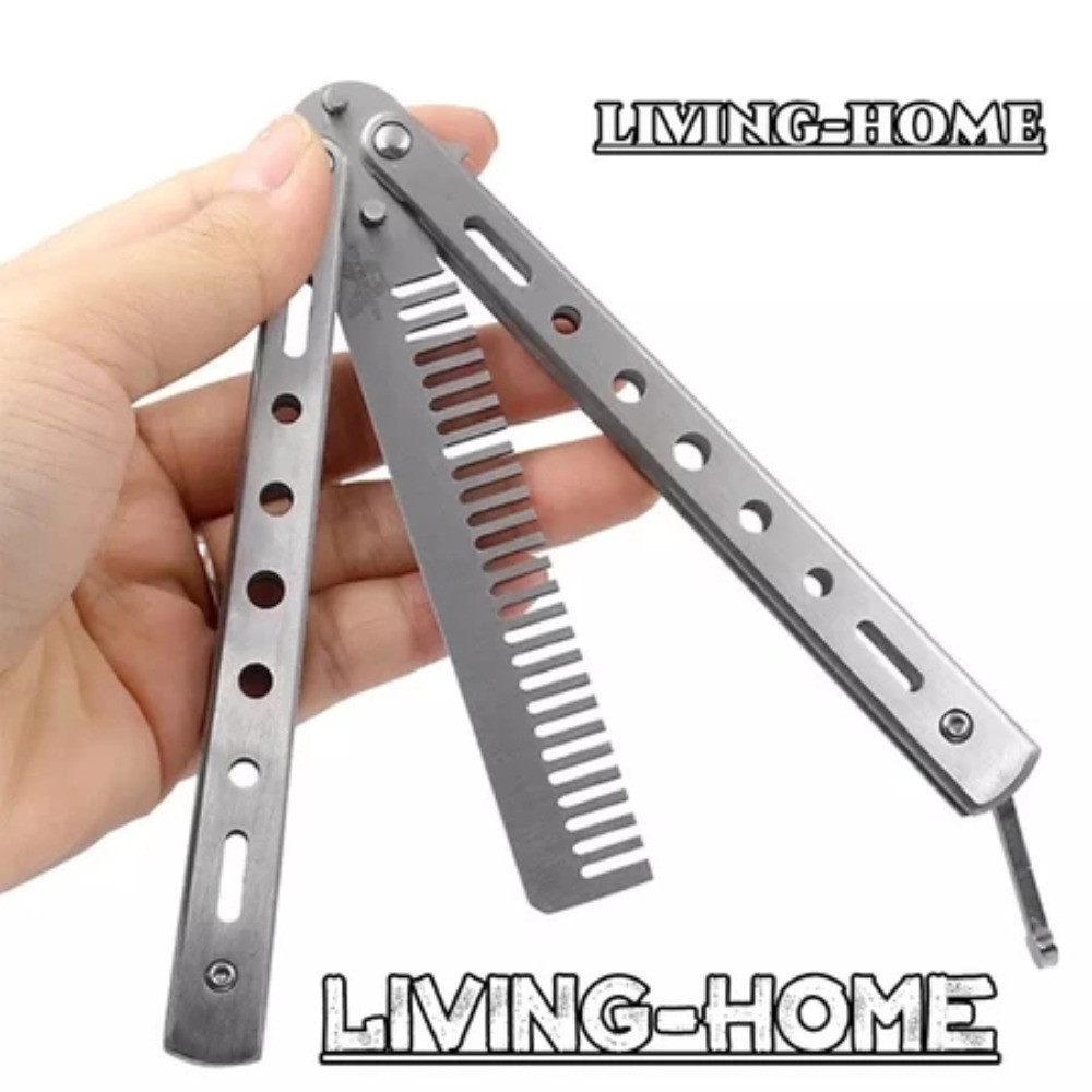 Butterfly Hair Comb Practice Combs Foldable Stainless Steel Trainer ...