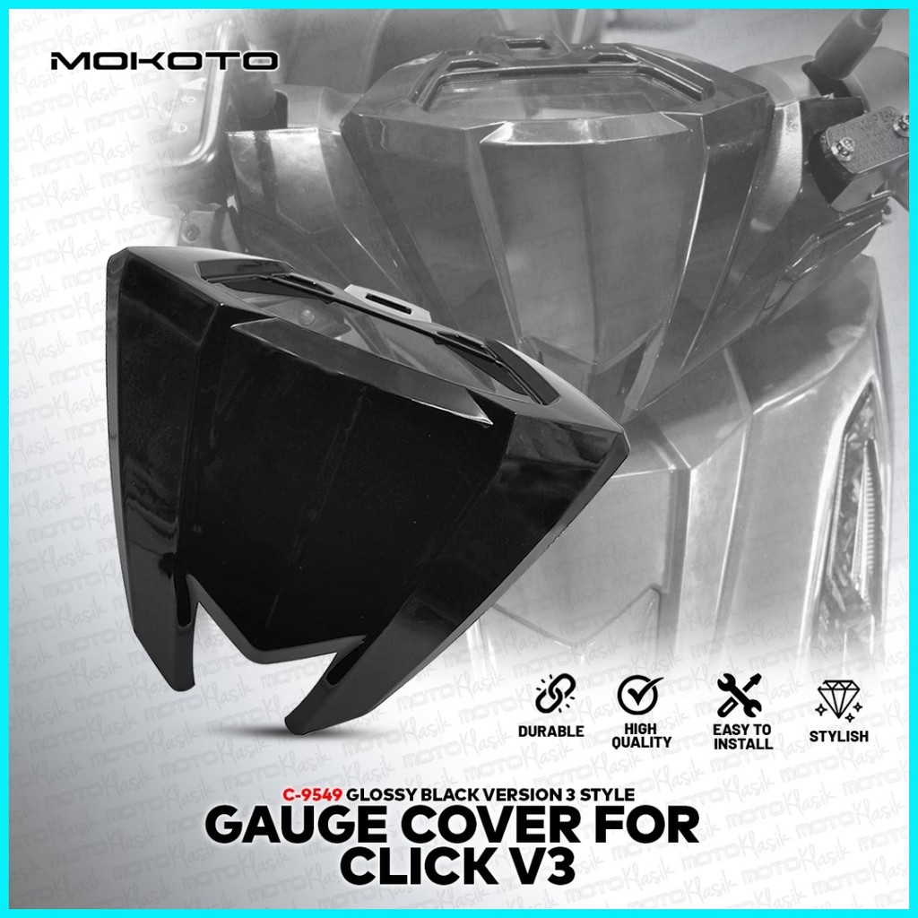 MOKOTO HONDA CLICK V3 FULL GAUGE PANEL GARNISH COVER FOR HONDA CLICK V3 ...