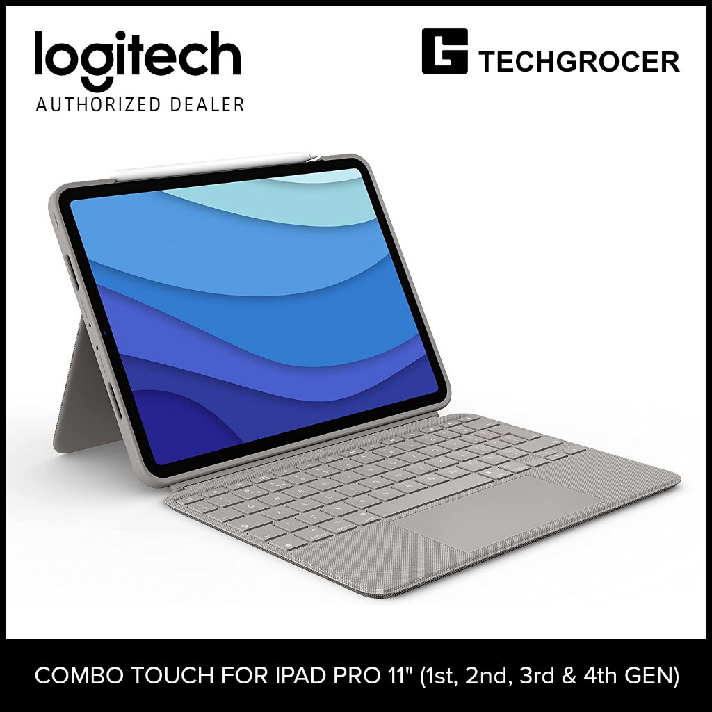 Logitech Combo Touch iPad Pro 11-inch (1st, 2nd, 3rd, 4th Gen ...