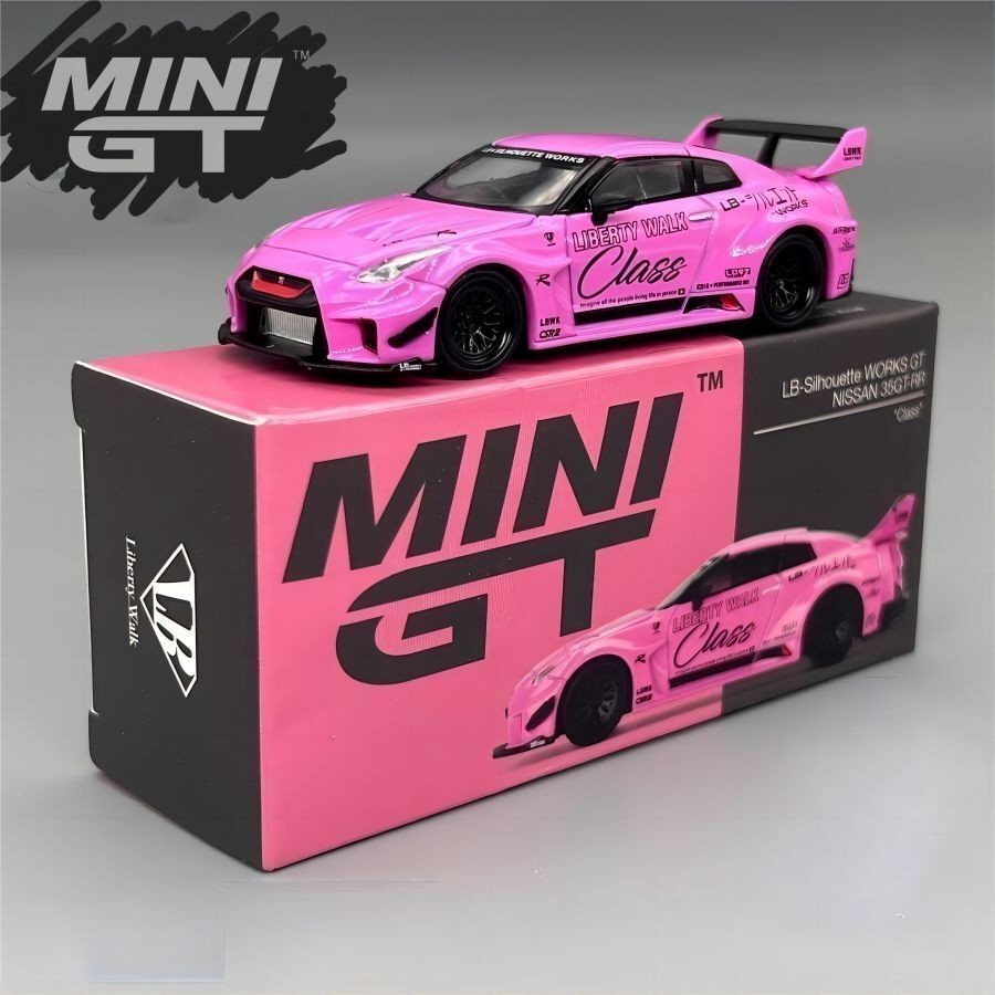 MINIGT 1:64 Nissan GTR R35 Pink 281 Blue 299 Green 437 Alloy Car Model ...