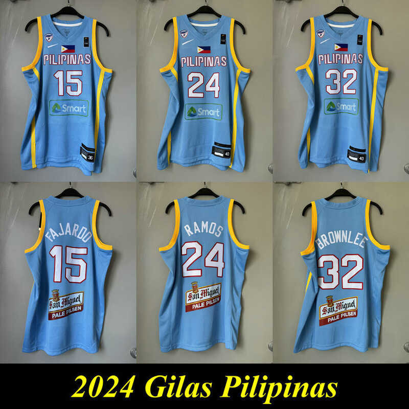 201 \12304; Heat-Pressed】New Original 2024 Gilas Pilipinas Jerseys June ...