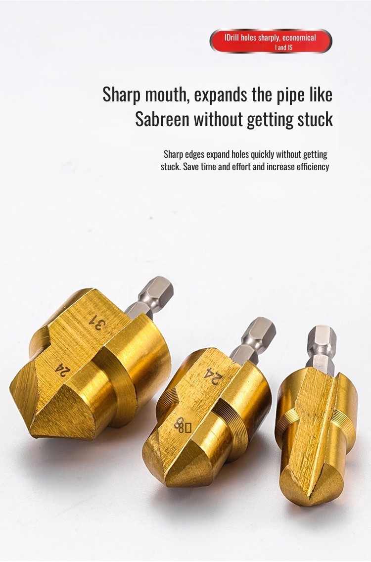 PPR Lifting, Stepped Drill Bit/Countersink Drill Bit Set/Hexagonal ...