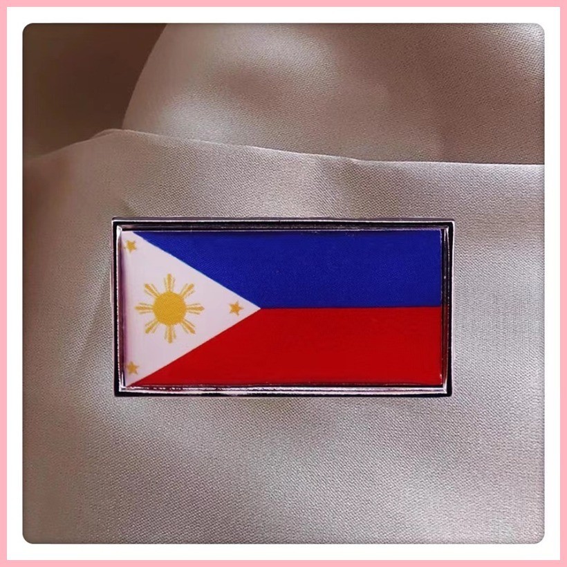Philippine Flag Pin Square Philippine Flag Lapel Pin Souvenirs | Shopee ...