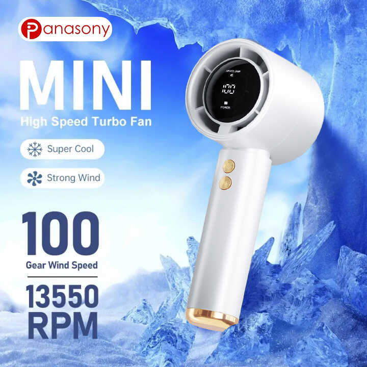 Mini Panasony Rechargeable Handheld Fan Sa Lanyard 5000Mah 100 Level ...