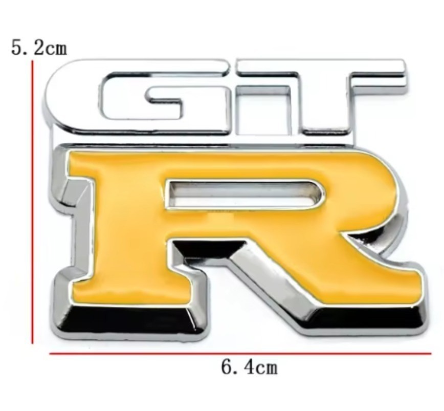 1Pcs 3D Metal GTR Logo nissan gtr emblem gtr 150 emblem For NISSAN GTR ...