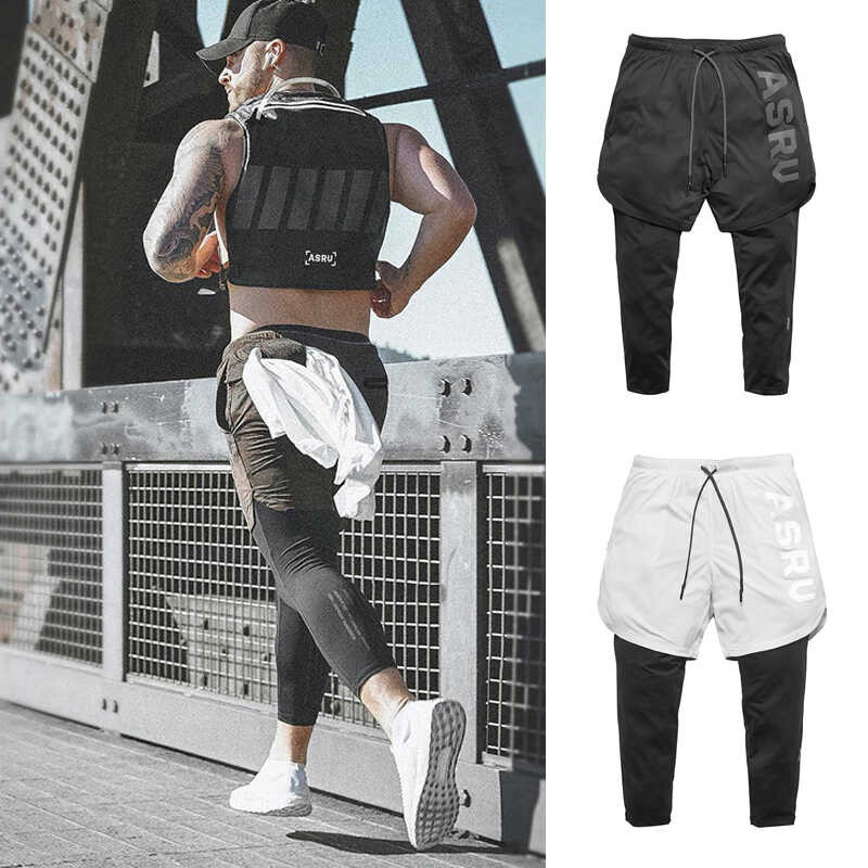 American Style ASRV Sports 2-In-1 Fiess Pants Spring And Summer Men's ...