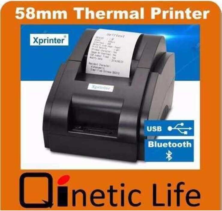 / Xprinter Bluetooth USB Xp-58Iil Thermal Receipt Printer Para Sa IOS + Android (Black ...