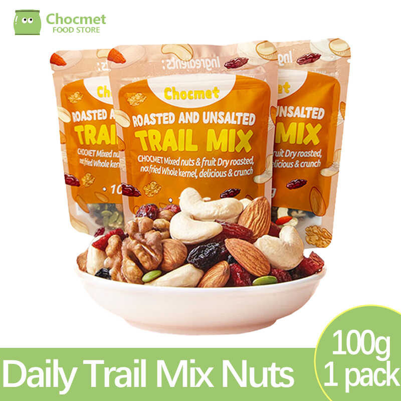 Chocmet Daily Trail Mix Fruit At Nut 100g | Shopee Philippines