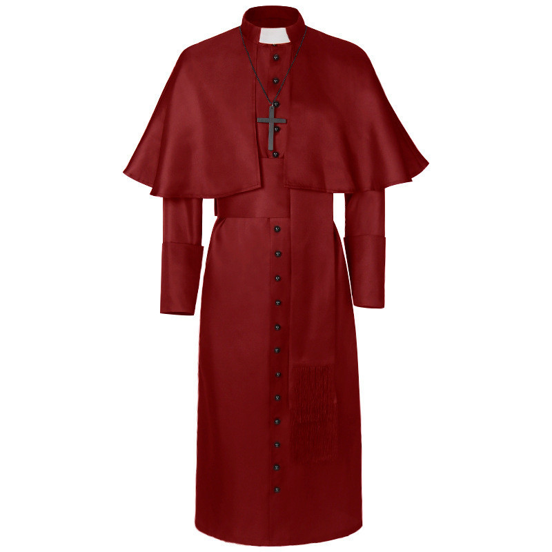 Medieval Renaissance Retro Priest Cosplay Costumes Catholic Church ...