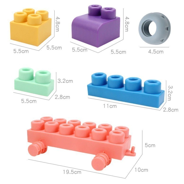 ABCtoys Big Soft Building Blocks Educational Toys for Kids Blocks Toy ...