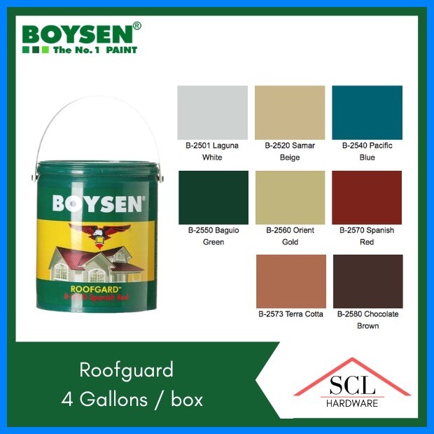 BOYSEN Roofgard 4 Gallons / 1 Box (1 box of 4 Gallons) | Shopee Philippines