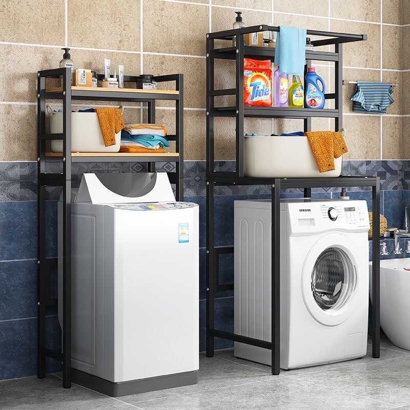 Washing Machine Rack Toilet Cabinet Balcony Shelf Multipurpose Home ...