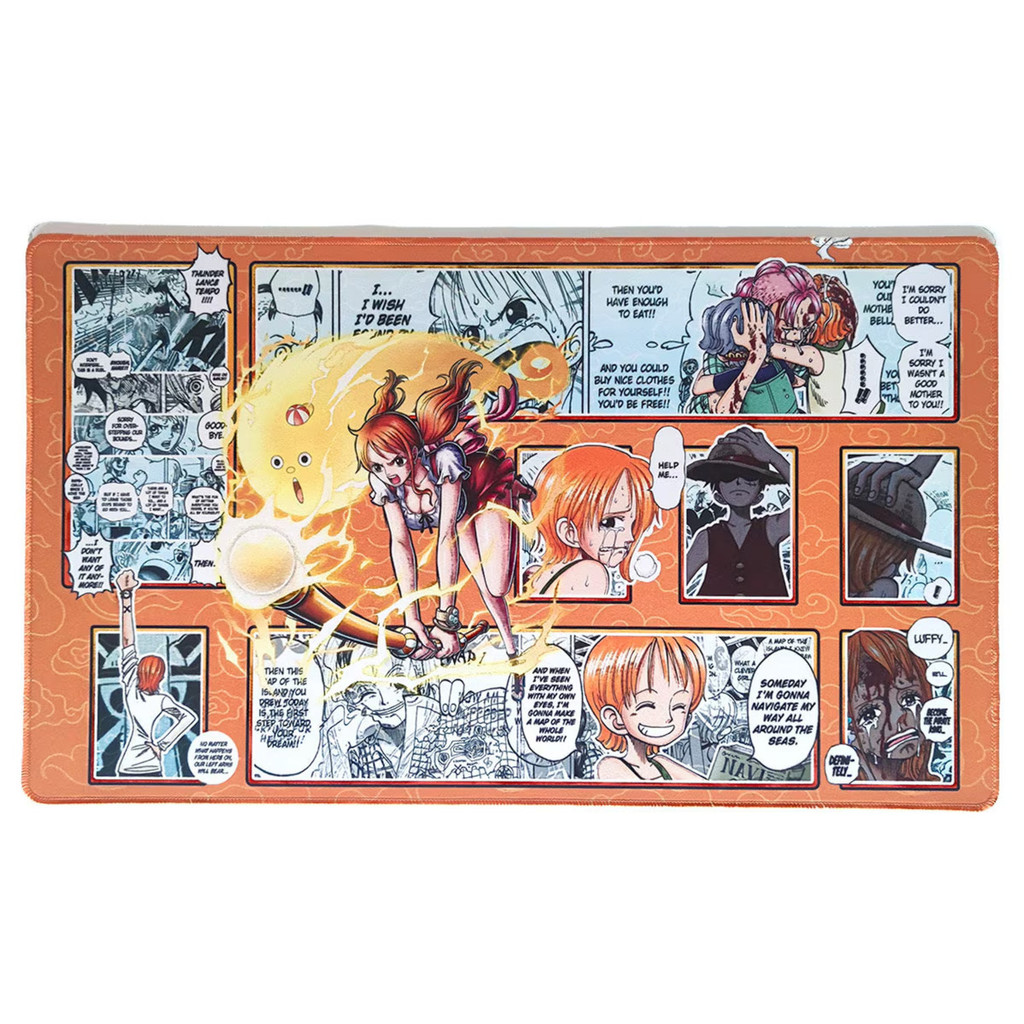 One Piece Playmat Cat Burglar Nami - with Zones Playmat Game Mat TCG ...
