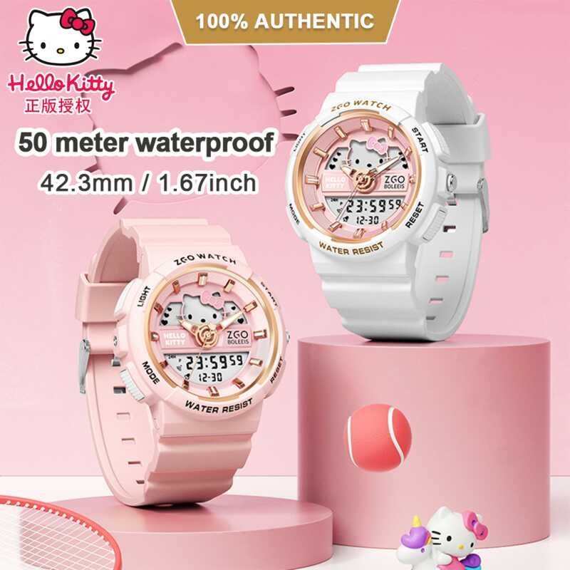 Authentic (42.3Mm)100% Hello Kitty Kids Girls Waterproof Watches ...