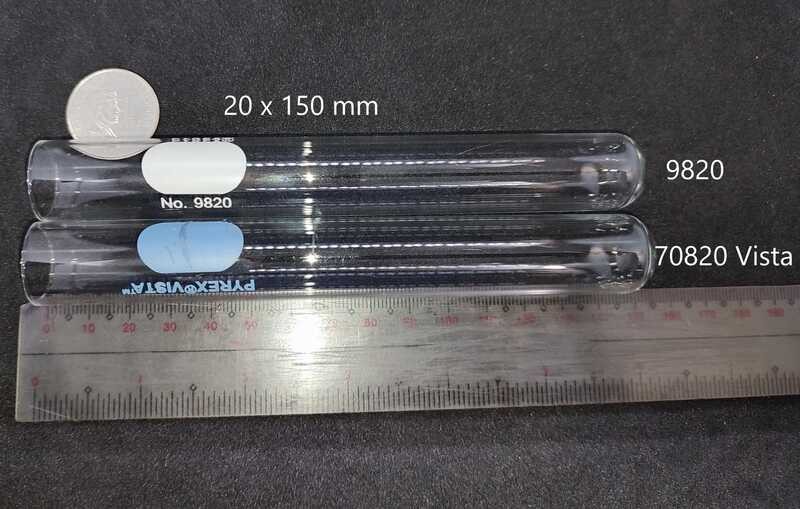 Original PYREX Test Tube, Big Sizes, 15-70mL, Sold Per Piece Pyrex test ...