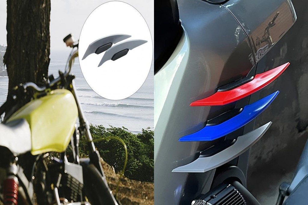 Cool and Stylish Motorcycle Wing Fixed Wing Spoiler for Motorcycle ...