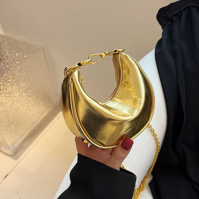 PU Babaeng Brand Leather Crossbody Bag Fashion Chain Lock Maliit Na ...