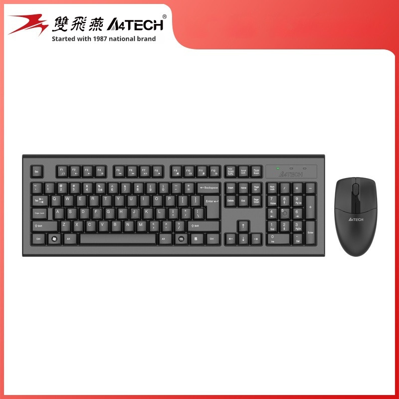 A4tech 3100N 2.4G Wireless Keyboard Mouse Combos Usb Interface Office Home Laptop/Desktop 12 ...