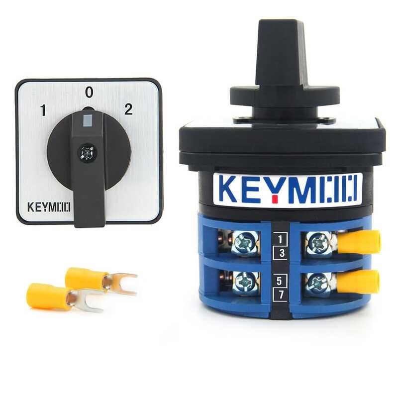 rotary KEYMOO 32A conversion switch, 660V 3-digit 2-phase 8-terminal ...