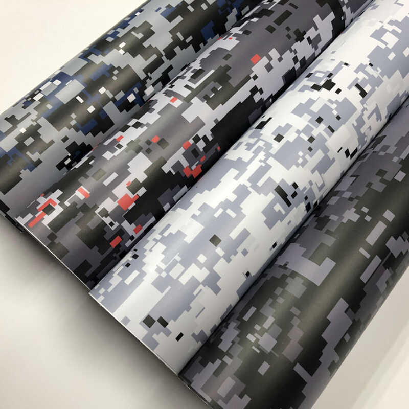 7 Sizes Digital Camouflage Printed Vinyl Wrapping Motorcycle Scooter ...