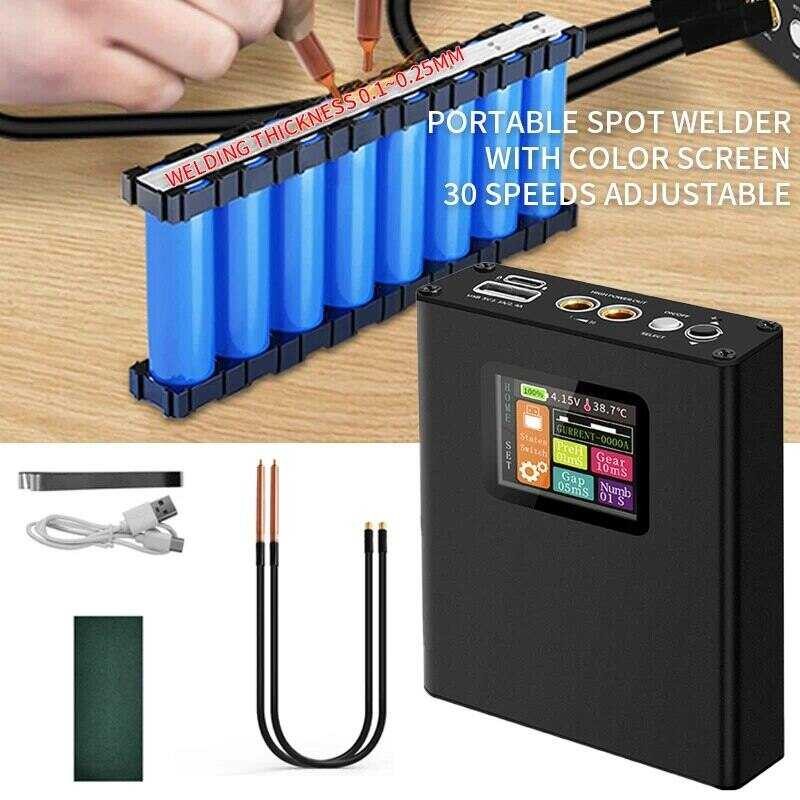 Design Portable 30-Speed Spot Welder With Digital Color Screen Display ...