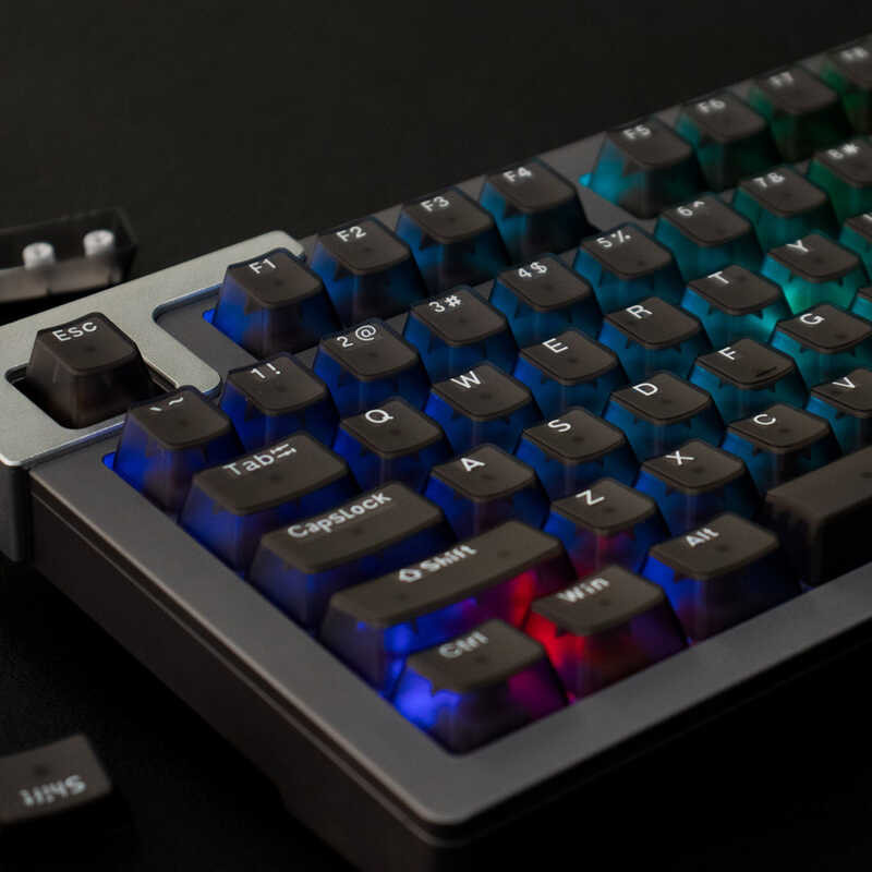 130 Keys Malinis Na Glacier Keycaps Para Sa Nical Keyboard Transparent ...