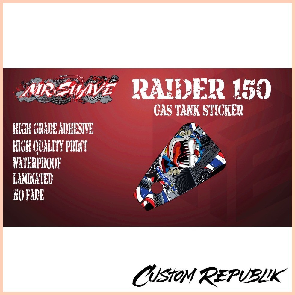 Raider 150 Carb Gas Tank Sticker (Doraemon) | Shopee Philippines