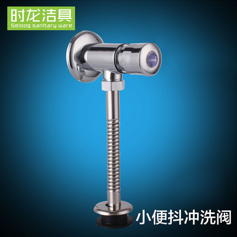 Shilong Bathroom Full Copper Body Delay Flush Valve Hand Press Self ...