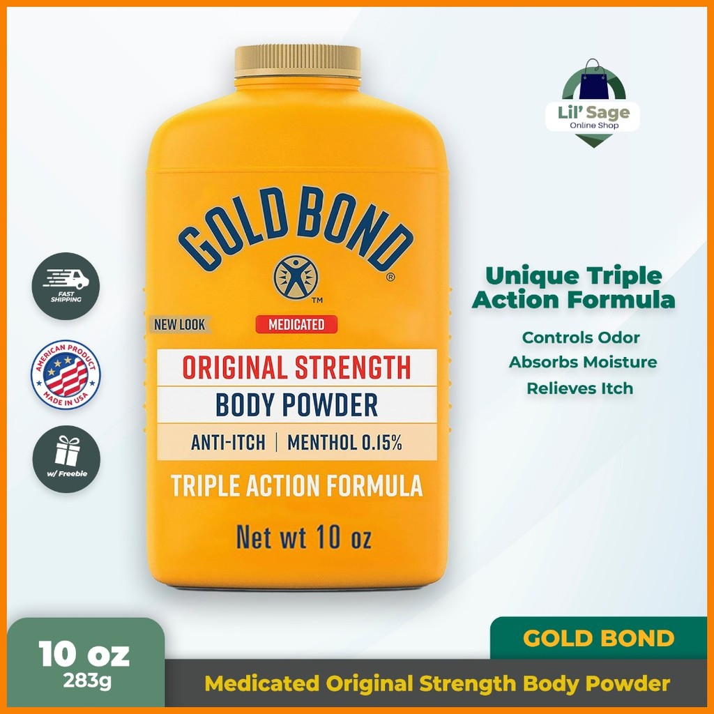Gold Bond Medicated Body Powder Original Strength 10 oz | Shopee ...