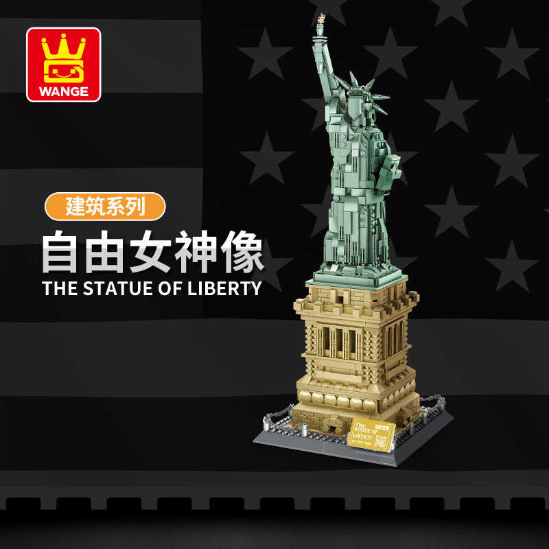 1577PCS Architecture Statue of Liberty Large Collection Building Blocks ...