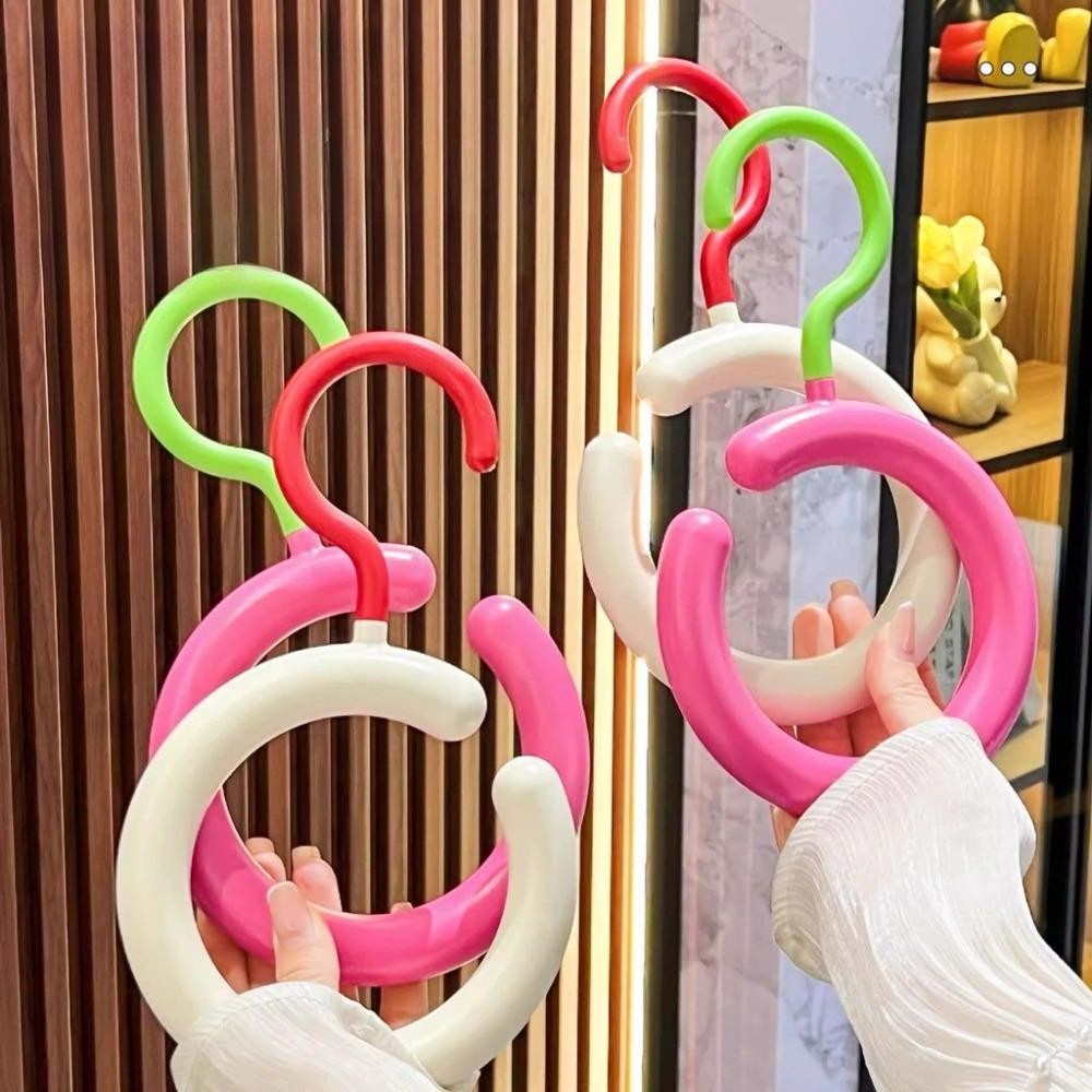 Round Scarf Tie Hanger Circular Ring Clothes Hanger Hat Rack Display ...