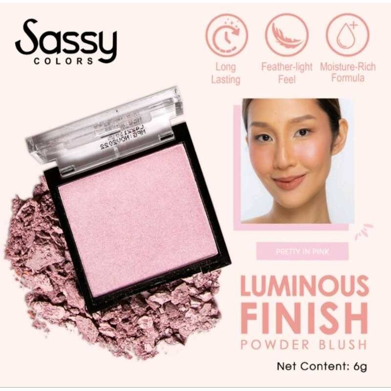 SASSY COLORS Radiant Glow Powder Blush, 6G Beauty Makeup 3 | Shopee ...