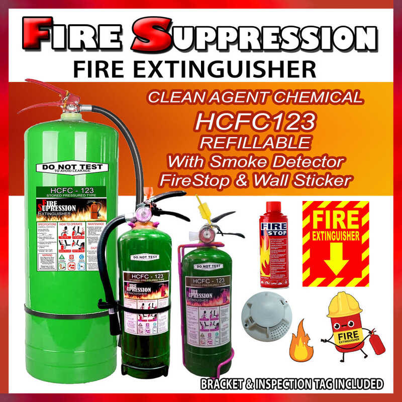 Fire Extinguisher Green HCFC 123 De3 | Shopee Philippines