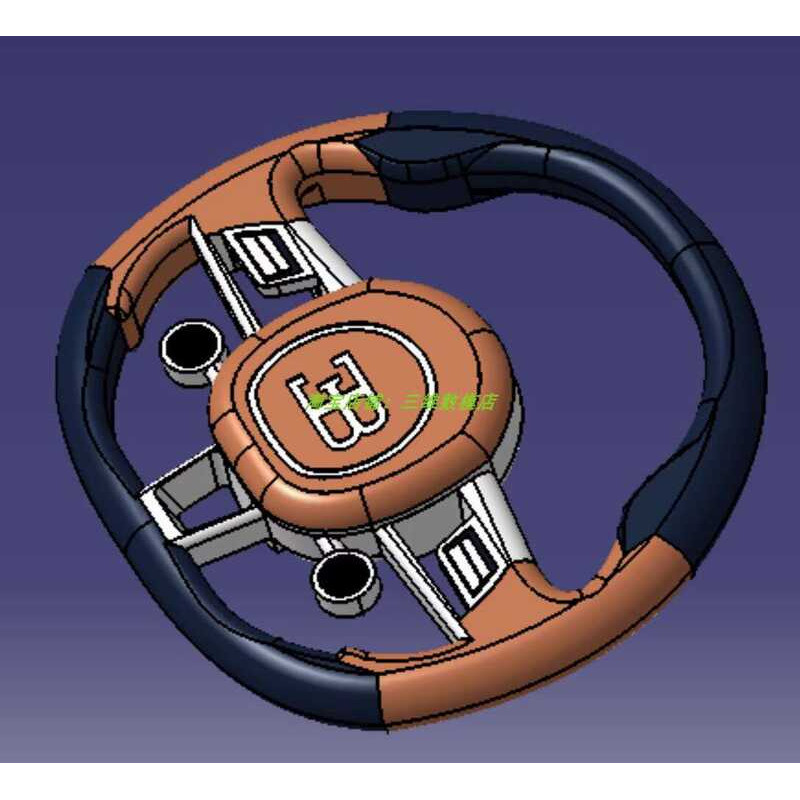 ☑♥ Bugatti Chiron Car Coupe Steering Wheel 3D Geometric Model Surface ...