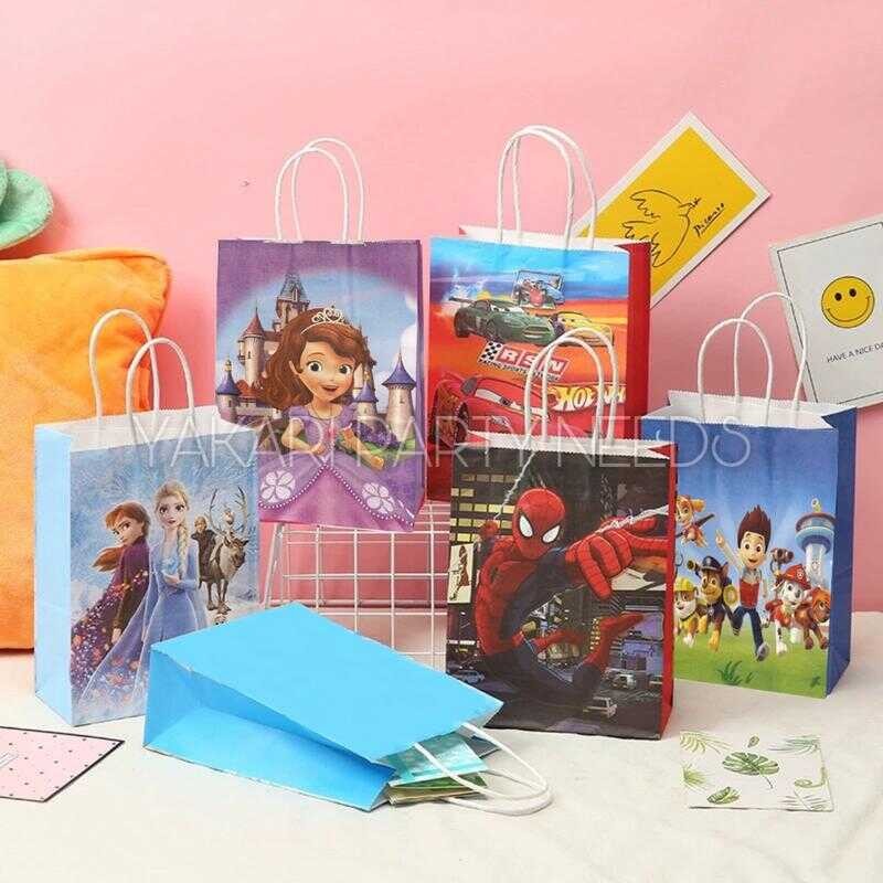 Cartoon Character Paper Bag Gift Candy Boy Girl Cocomelon Unicorn ...