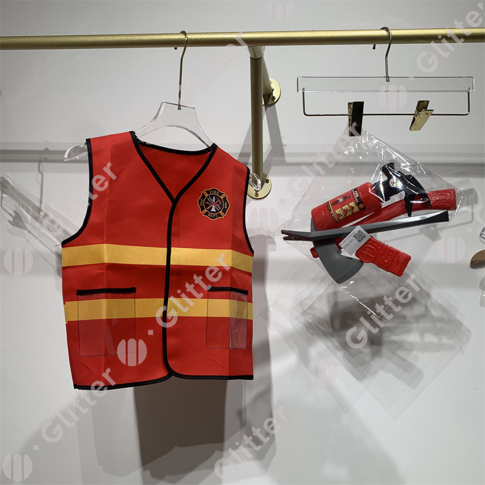 Fireman Career Firefighter Costume for Kids Boys Girl Party Toys Hat ...