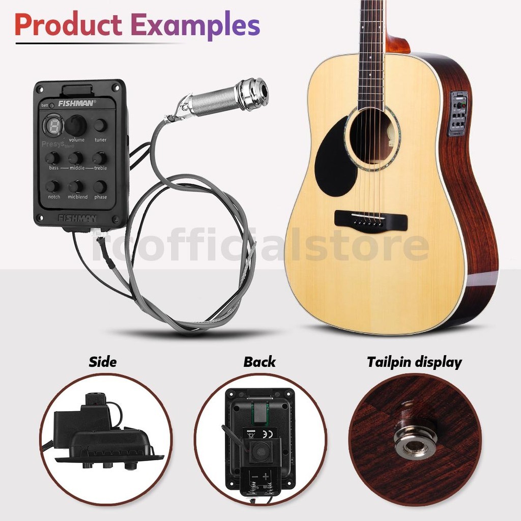 FISHMAN Presys 301 Mic Blend Dual Model Guitar Preamp EQ Tuner Piezo ...