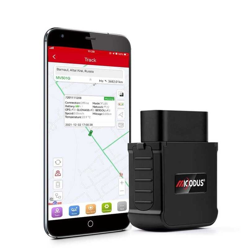 Micodus Mv55g 4G Lte Car Vehicle Obd Tracking Device Can Bus Reading ...