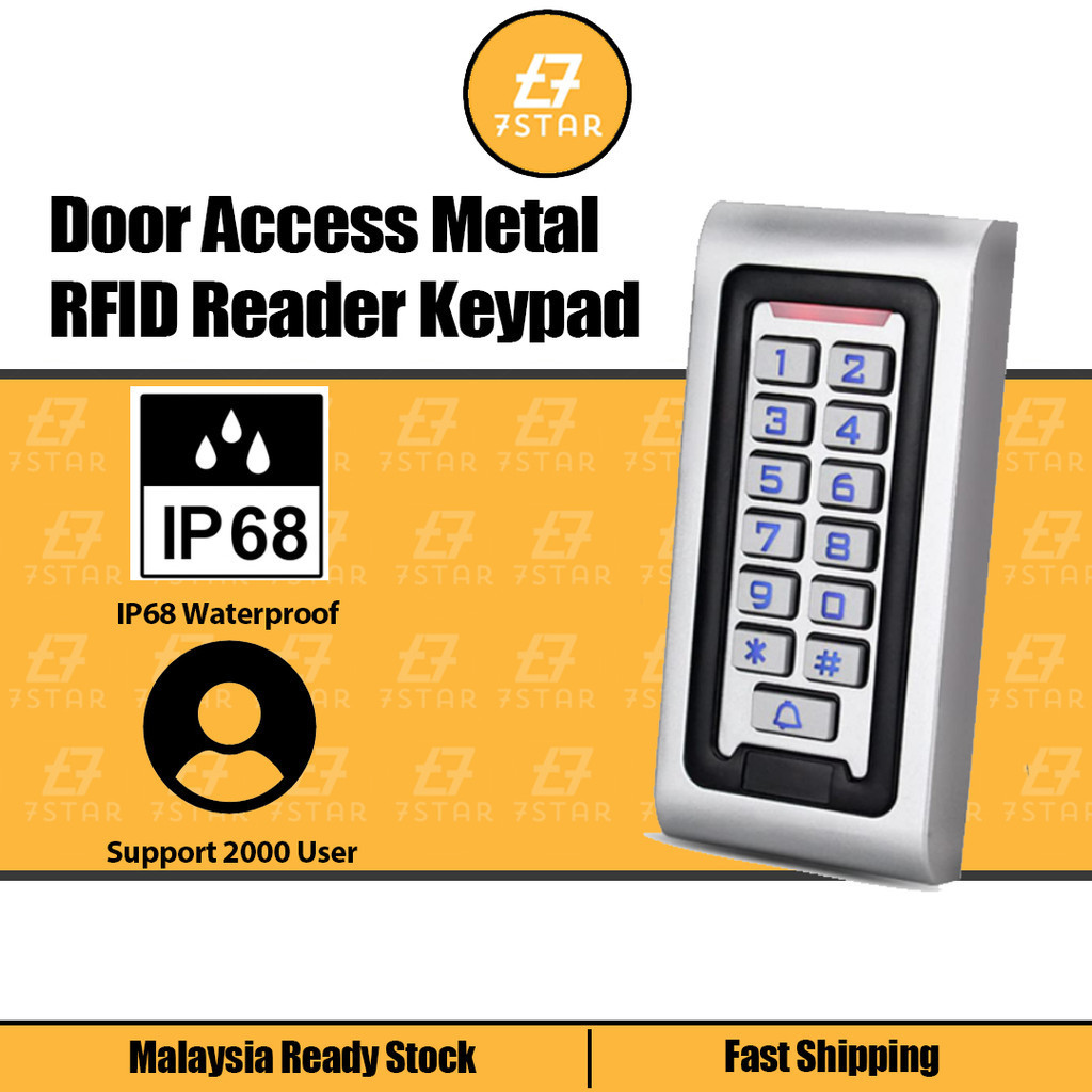 7star TUYA Bio Fingerprint Door Access RFID Access Control Keypad Metal ...